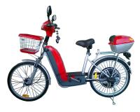 China 48V 12Ah Single Speed Electric Bike with Steel Suspension Fork 350W Motor 24 Inch for sale