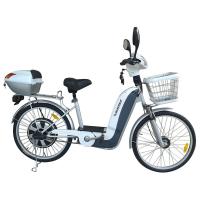 China 48V 12Ah Single Speed Electric Bike with Steel Suspension Fork 350W Motor 24 Inch for sale