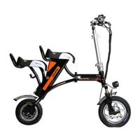 China 12 Inch 36V Foldable Electric Bike Two Seats Lithium Battery Brushless Motor 250W for sale