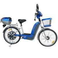China 48V 12Ah Single Speed Electric Bike with Steel Suspension Fork 350W Motor 24 Inch for sale