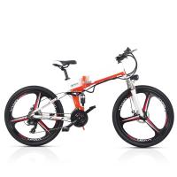 China 48V 12.8Ah Lithium Battery Full Suspension Electric Mountain Bike 350W 26 Inch for sale