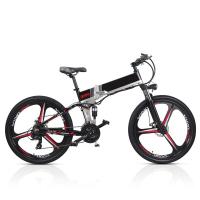 China 48V 12.8Ah Lithium Battery Full Suspension Electric Mountain Bike 350W 26 Inch for sale