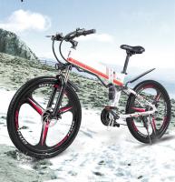 China 48V 12.8Ah Lithium Battery Full Suspension Electric Mountain Bike 350W 26 Inch for sale
