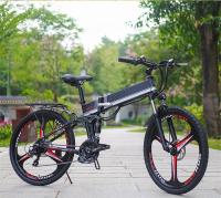 China 48V 12.8Ah Lithium Battery Full Suspension Electric Mountain Bike 350W 26 Inch for sale