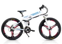 China 48V 12.8Ah Lithium Battery Full Suspension Electric Mountain Bike 350W 26 Inch for sale