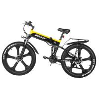 China 26 Inch Disc Brake Folding Frame Fat Ebike 48V 1000W Motor 12.8AH Hidden Battery for sale
