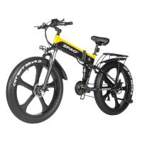China 26 Inch Disc Brake Folding Frame Fat Ebike 48V 1000W Motor 12.8AH Hidden Battery for sale
