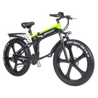 China 26 Inch Disc Brake Folding Frame Fat Ebike 48V 1000W Motor 12.8AH Hidden Battery for sale