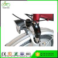 China Foldable E Bicycle with Integrated Wheel and Brushless Motor Red Black Optional 36V for sale