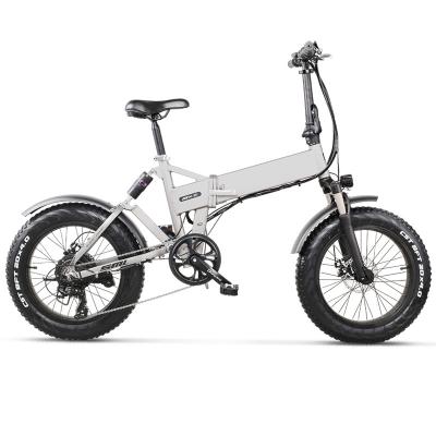 China 500W 48V Folding Electric Fat Tire Bike 20 Inch LCD Display High Torque for sale