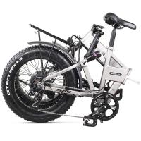 China 500W 48V Folding Electric Fat Tire Bike 20 Inch LCD Display High Torque for sale