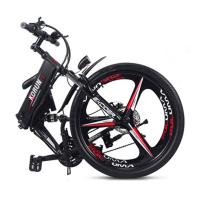 China Digital 48V 400W Peak Intergrated Wheel Mountain Ebike Foldable With Hidden Lithium Battery for sale