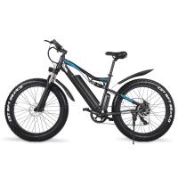 China 48V 17Ah 1000W Electric Fat Tire Bike 26x4.0 Double Suspension 7 Speed Ebike for sale