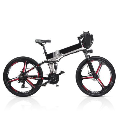 China Full Suspension Mountain Electric Bike 48V 350W Dual Battery 120KM Long Range Ebike for sale