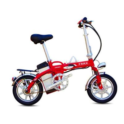 China 14 Inch Folding Electric Bike 36V 250W with Battery Indicator Max Speed 25km/h Aluminium Alloy Frame for sale