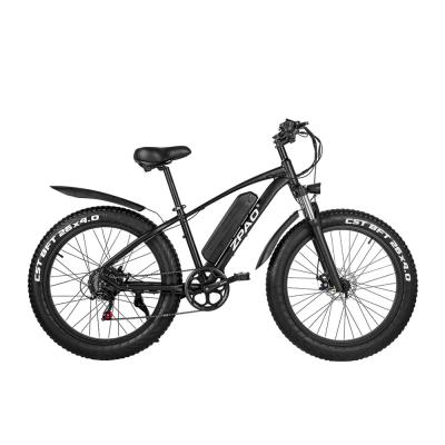 China 48V 1000W 26 Inch Fat Tyre Electric Bike with 14-17Ah Lithium Battery for sale