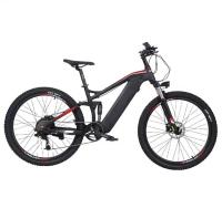 China Full Suspension Electric Hybrid Bike 27.5 Inch 500W Motor Hydraulic Disc Brakes for sale