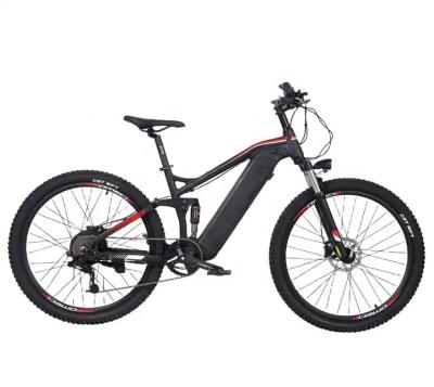China Full Suspension Electric Hybrid Bike 27.5 Inch 500W Motor Hydraulic Disc Brakes for sale
