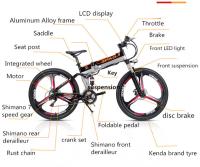 China 48V 350W Electric Bike with 48V12.8Ah Hidden Battery and Disc Brake Aluminium Alloy Frame for sale