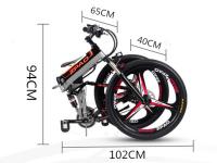 China 48V 350W Electric Bike with 48V12.8Ah Hidden Battery and Disc Brake Aluminium Alloy Frame for sale