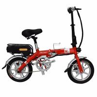China 14 Inch 48V 350W Electric Folding Bike Steel Frame 25km/h CE RoHS for sale