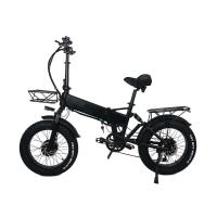 China 20 Inch 750W Electric Fat Bike Folding Frame 48V 15Ah Full Suspension Ebike LCD Display for sale