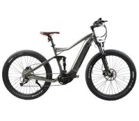 China Full Suspension Electric Mountain Bike 27.5 Inch 48V 500W Mid Drive E Bike for sale
