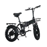 China 20 Inch 750W Electric Fat Bike Folding Frame 48V 15Ah Full Suspension Ebike LCD Display for sale