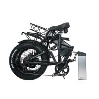 China 20 Inch 750W Electric Fat Bike Folding Frame 48V 15Ah Full Suspension Ebike LCD Display for sale