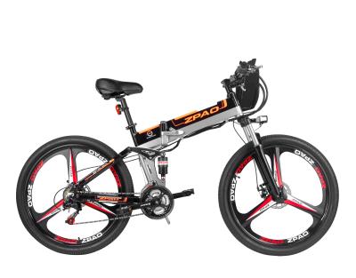 China 21 Speed Full Suspension Folding Electric Bike 26 Inch Dual 48V 10.4Ah Battery Long Range for sale