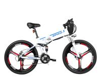 China 21 Speed Full Suspension Folding Electric Bike 26 Inch Dual 48V 10.4Ah Battery Long Range for sale