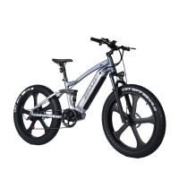 China Weldless Frame Electric Fat Tire Bike 750W 26 Inch Full Suspension 48V 14Ah E Bike for sale