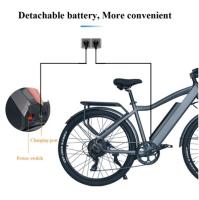China 500W 48V Electric Mountain Bike 17Ah Battery 7 Speed Disc Brake Adult E Bike for sale