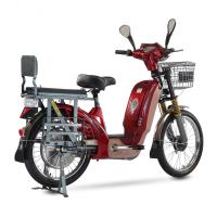 China 48V 500W Electric Food Delivery Bike 180kg Capacity Front Rear Drum Brake for sale