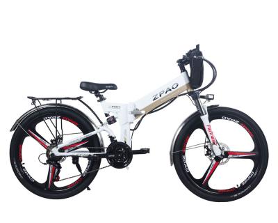 China 48V 21 Speed Electric Folding Bike 26 Inch Wheel 120km Long Range Ebike for sale