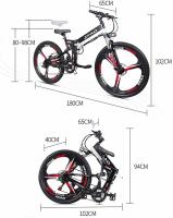 China 48V 21 Speed Electric Folding Bike 26 Inch Wheel 120km Long Range Ebike for sale