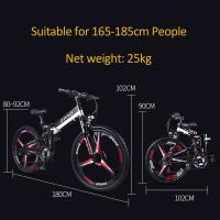 China 48V 21 Speed Electric Folding Bike 26 Inch Wheel 120km Long Range Ebike for sale