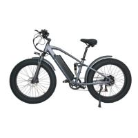 China 26x4.0 Full Suspension Electric Mountain Bike 750W Motor 48V 17Ah Lithium Battery for sale