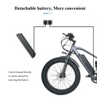 China 26x4.0 Full Suspension Electric Mountain Bike 750W Motor 48V 17Ah Lithium Battery for sale