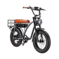 China Electric Fat Bike 500W 750W 48V 18AH Lithium Battery 20 Inch Fat Tire Ebike for sale