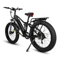 China 26 Inch Fat Tire Electric Mountain Bike 750W Motor 17Ah Lithium Battery for Adults for sale