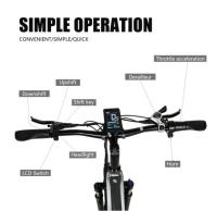 China 26 Inch Fat Tire Electric Mountain Bike 750W Motor 17Ah Lithium Battery for Adults for sale