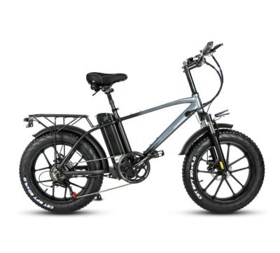 China 48V 18Ah Lithium Battery Electric Hybrid Bike 750W 20 Inch Fat Tire Mountain Ebike for Adult for sale