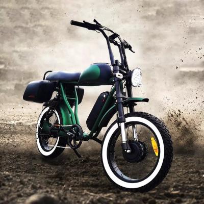China 20 Inch Dual Motor Electric Fat Bike 48V 500W 7 Speed Full Color Display Hydraulic Brakes for sale