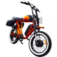 China 20 Inch Dual Motor Electric Fat Bike 48V 500W 7 Speed Full Color Display Hydraulic Brakes for sale