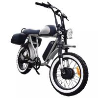 China 20 Inch Dual Motor Electric Fat Bike 48V 500W 7 Speed Full Color Display Hydraulic Brakes for sale
