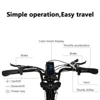 China 48V 15Ah 750W Electric Fat Bike 20x4.0 Tire 7 Speed with Integrated Wheels for sale
