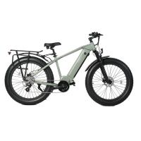 China 48V 15Ah Fat Tire Electric Bike 26 Inch Bafang Mid Motor Shimano 8 Speed Ebike for sale