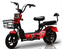 China Electric City Bike 350W Motor 48V 12Ah Lead Acid Battery Full Suspension Ebike with Pedals for sale