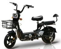 China Electric City Bike 350W Motor 48V 12Ah Lead Acid Battery Full Suspension Ebike with Pedals for sale
